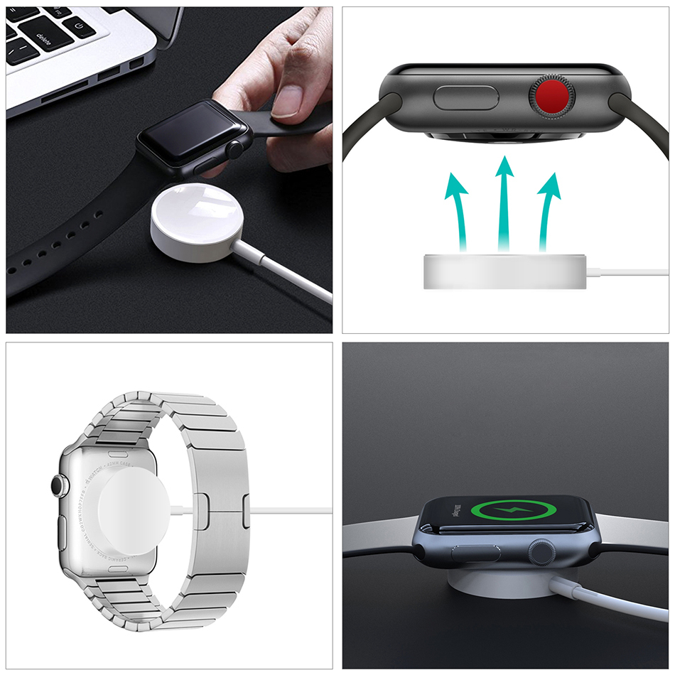 Apple Watch Magnetic Wireless Charging Cable - White (1m)